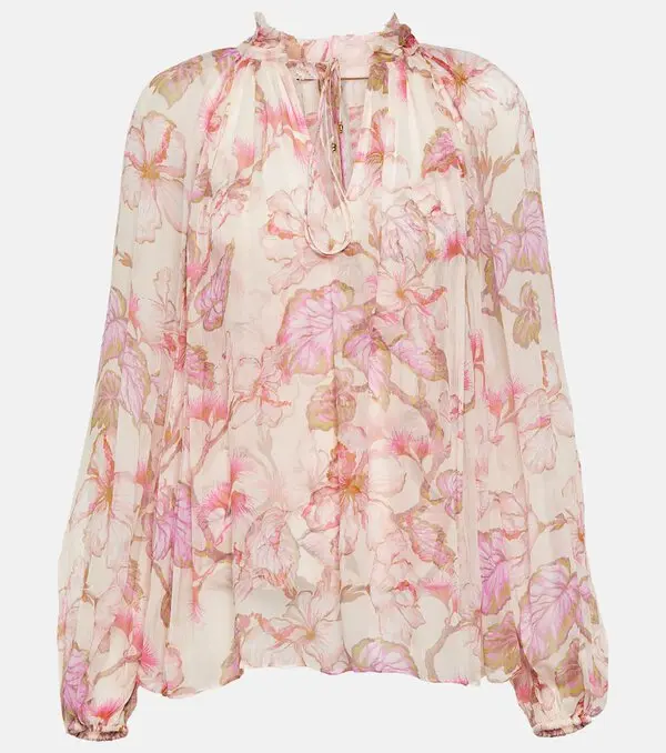 Zimmermann Matchmaker Billow Floral Blouse