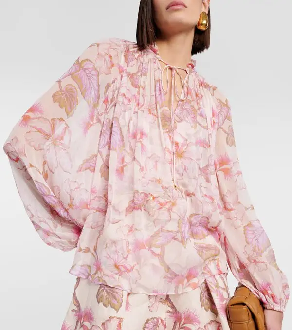 Zimmermann Matchmaker Billow Floral Blouse