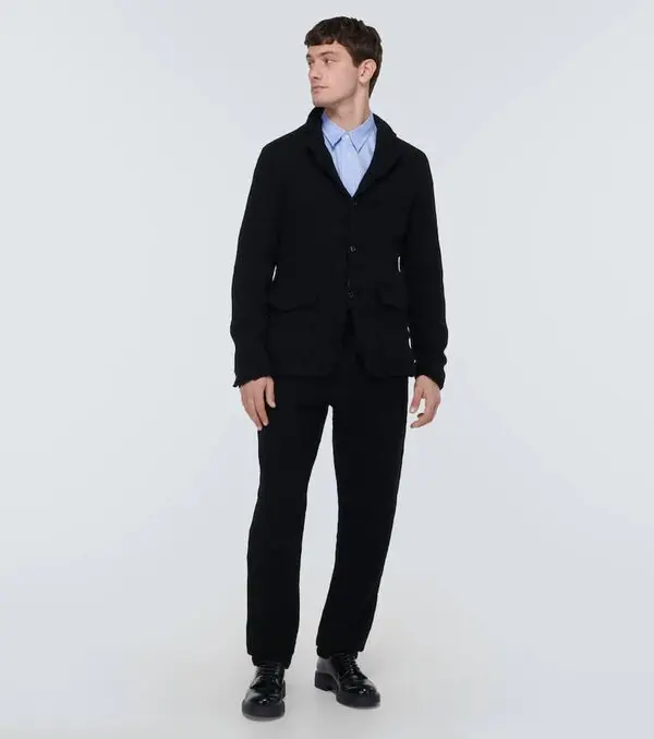 Comme Des Garçons Wool-blend Full-length Pants
