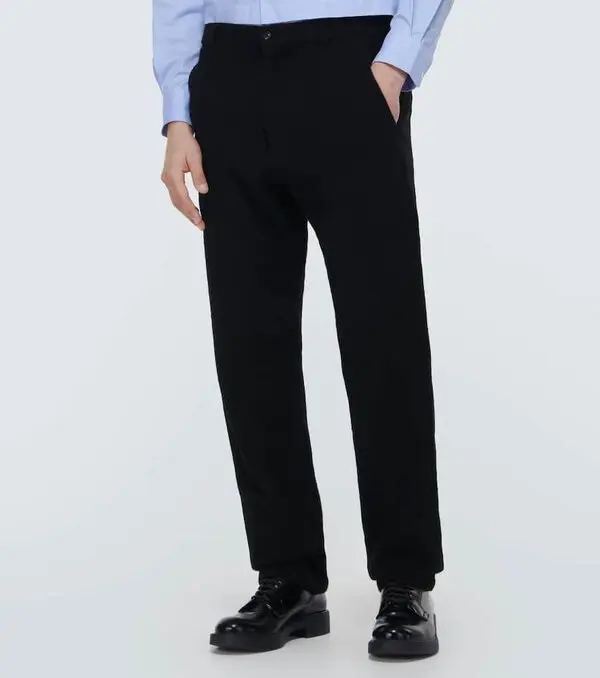 Comme Des Garçons Wool-blend Full-length Pants