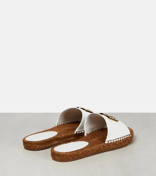 Dolce & Gabbana Embellished Leather Espadrilles