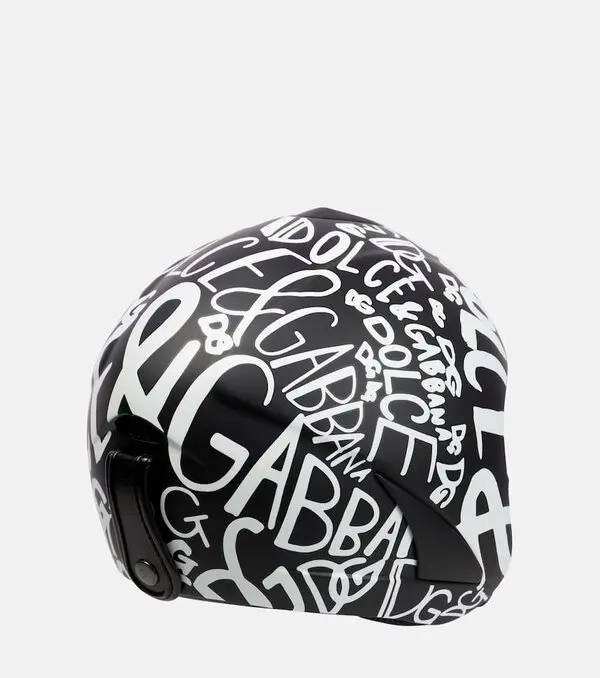 Dolce & Gabbana Logo Print Ski Helmet