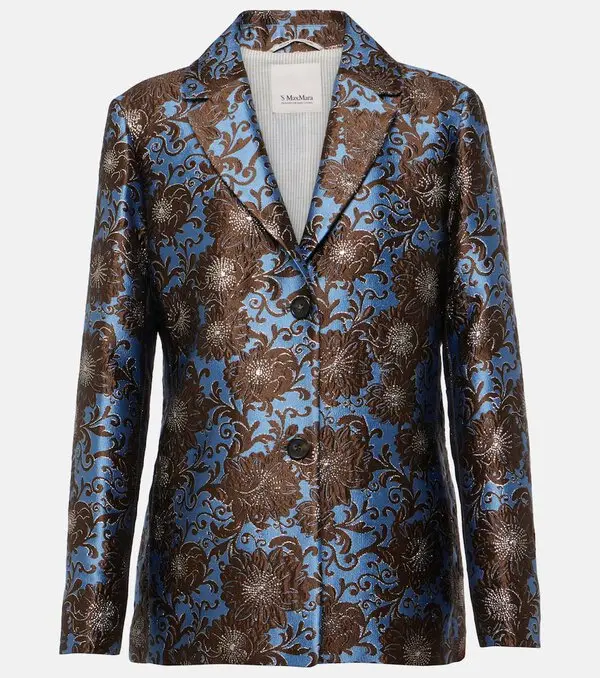 Max Mara Kate Floral Jacquard Blazer