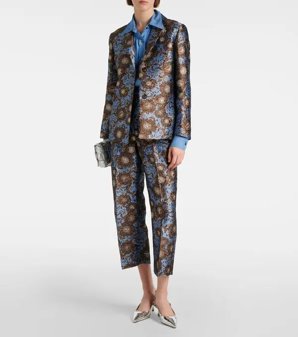 Max Mara Kate Floral Jacquard Blazer