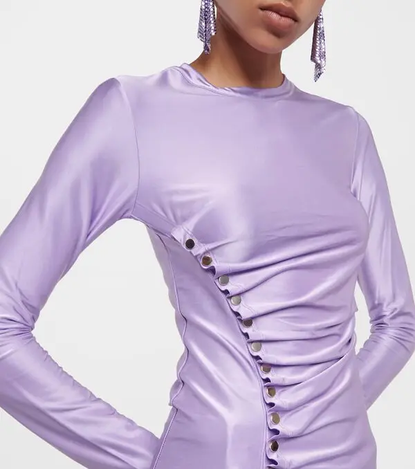 Rabanne Gathered Satin Top
