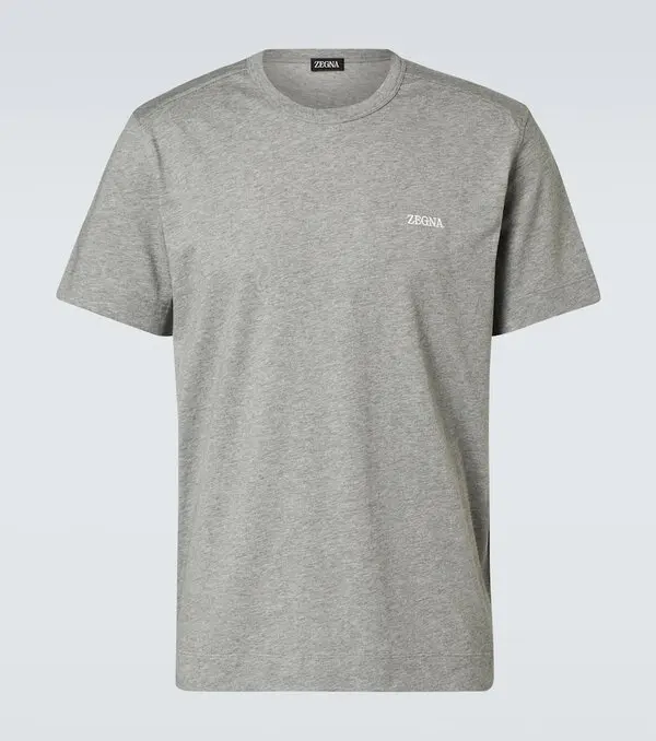 Zegna Cotton Jersey T-shirt - Grey