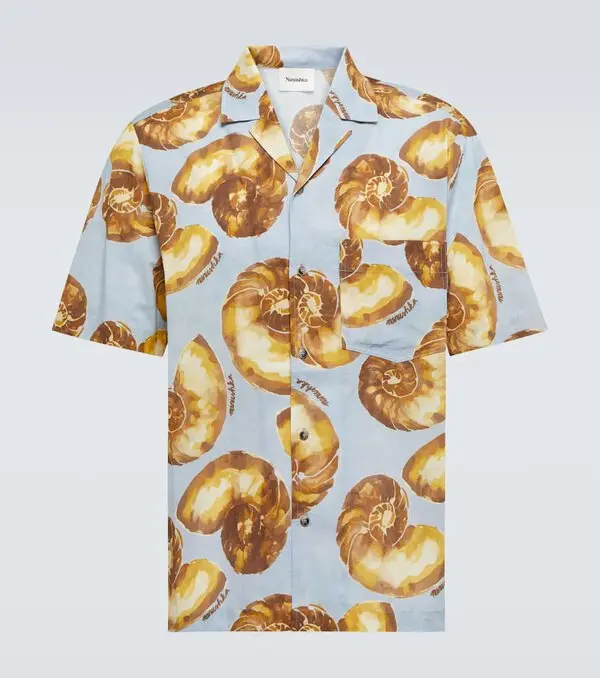 Nanushka Printed Cotton Bowling Shirt - Multicoloured