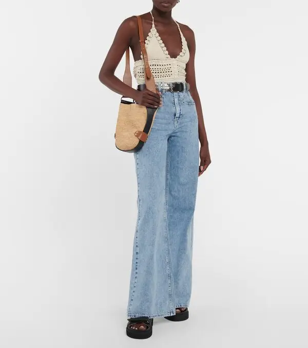 Isabel Marant Étoile Frinley Cotton Crochet Halter Top