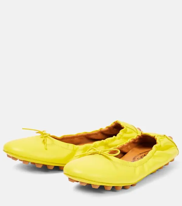 TOD'S Bubble Ballerinas - Yellow