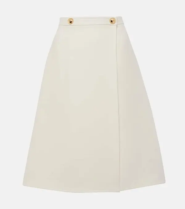 Valentino Garavani Crepe Couture Midi Skirt