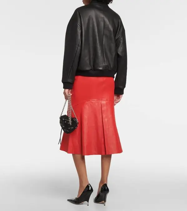 Stouls Pharrell Leather Bomber Jacket