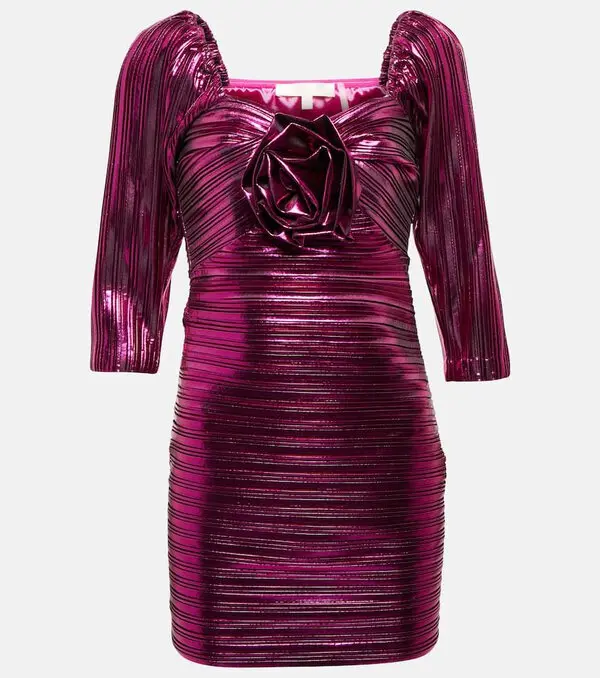 LoveShackFancy Thompson Lame Minidress