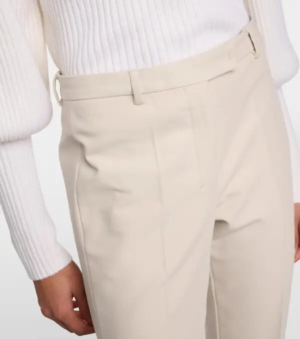 Max Mara Fatina Cropped Straight Pants - White