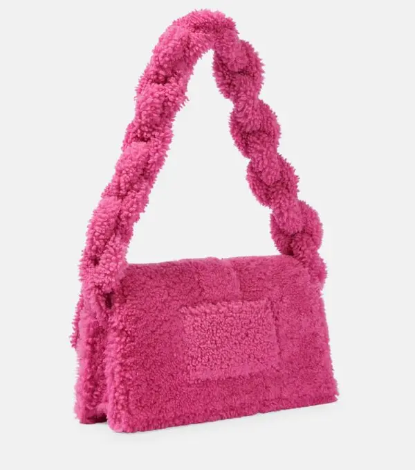 Jacquemus Le Bambidou Shearling Shoulder Bag