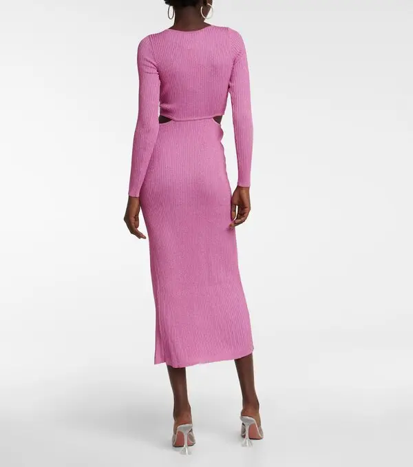 LoveShackFancy Bernette Lurex® Cutout Dress