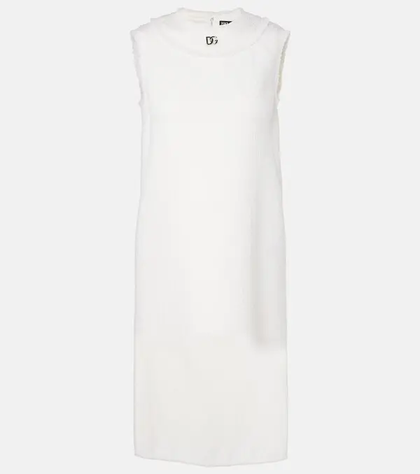 Dolce & Gabbana Wool-blend Tweed Shift Dress
