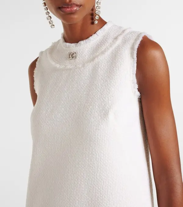 Dolce & Gabbana Wool-blend Tweed Shift Dress