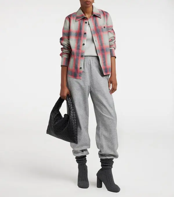 Bottega Veneta Trompe L'oeil Leather Sweatpants