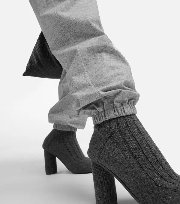 Bottega Veneta Trompe L'oeil Leather Sweatpants