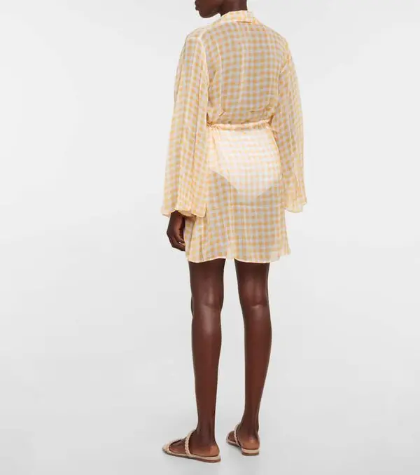 ALEXANDRA MIRO Checked Minidress