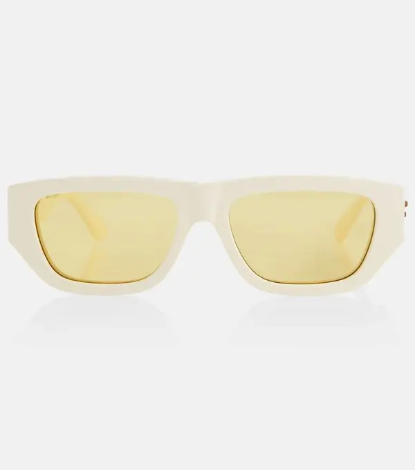 Bottega Veneta Rectangular Sunglasses - White