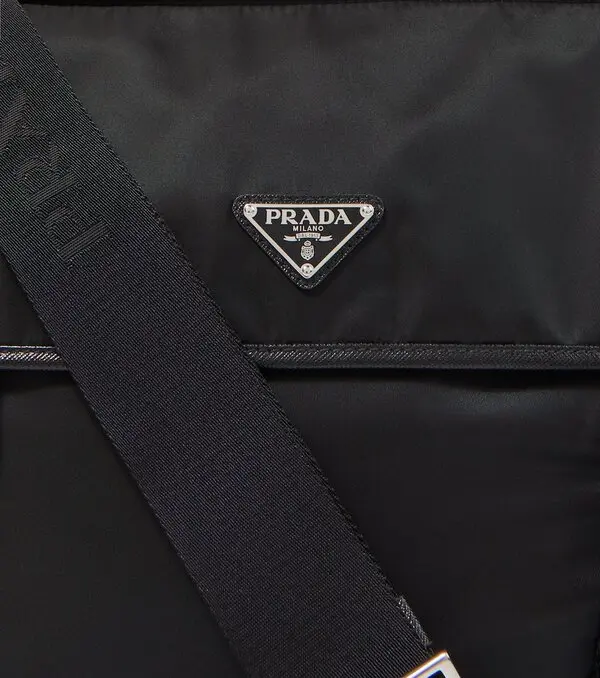 Prada Leather-trimmed Re-nylon Messenger Bag
