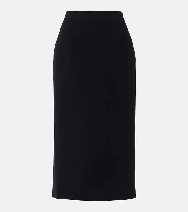 Alessandra Rich Wool Midi Skirt