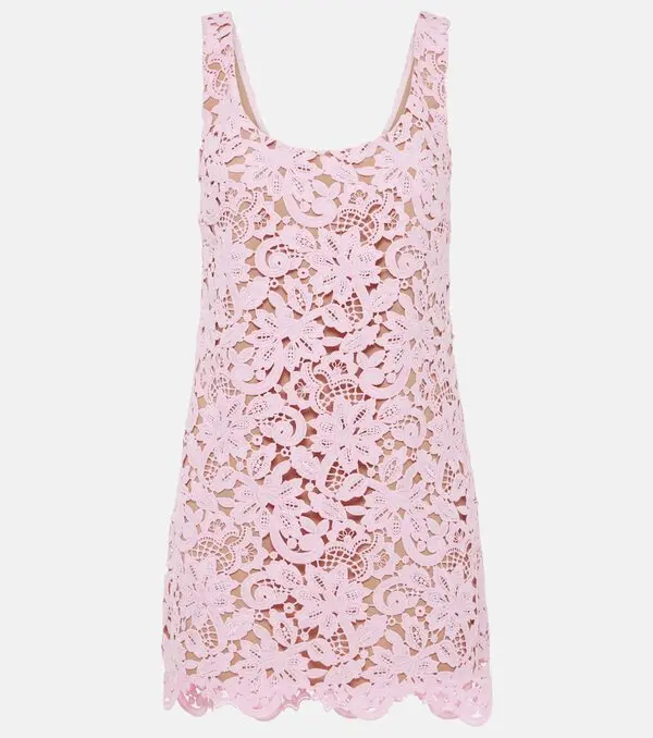 SELF-PORTRAIT Floral Lace Mini Dress