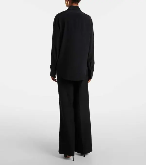 Victoria Beckham Ruffled Silk Blouse