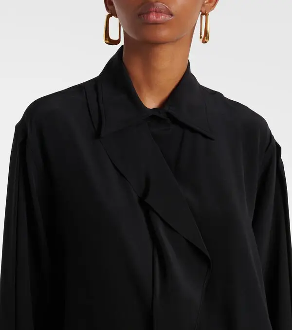 Victoria Beckham Ruffled Silk Blouse