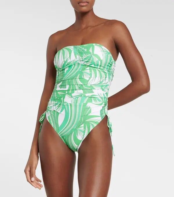 Melissa Odabash Sydney Strapless Swimsuit - Green