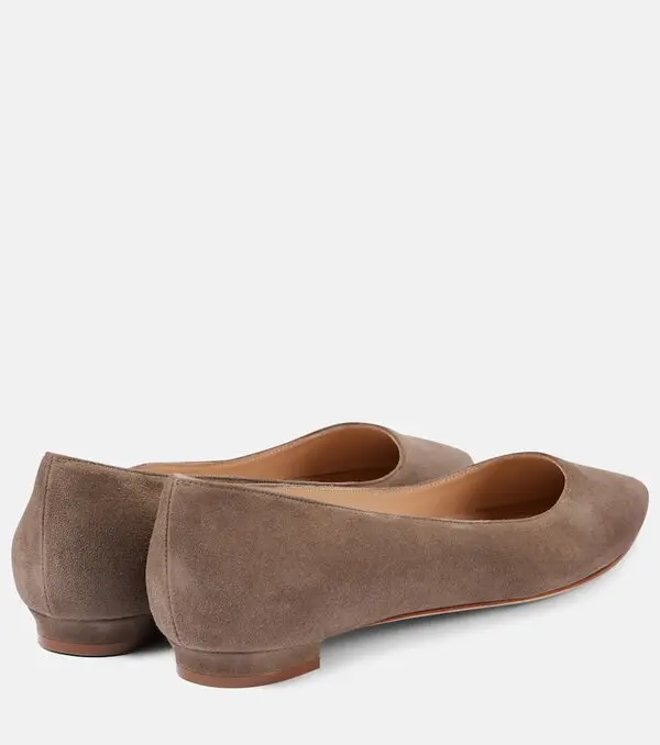 Manolo Blahnik Lanza Bb Ballet Flats - Beige