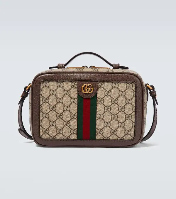 Gucci Ophidia Small Shoulder Bag - Beige