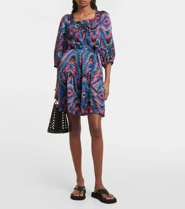 ERES Nightclub Printed Minidress
