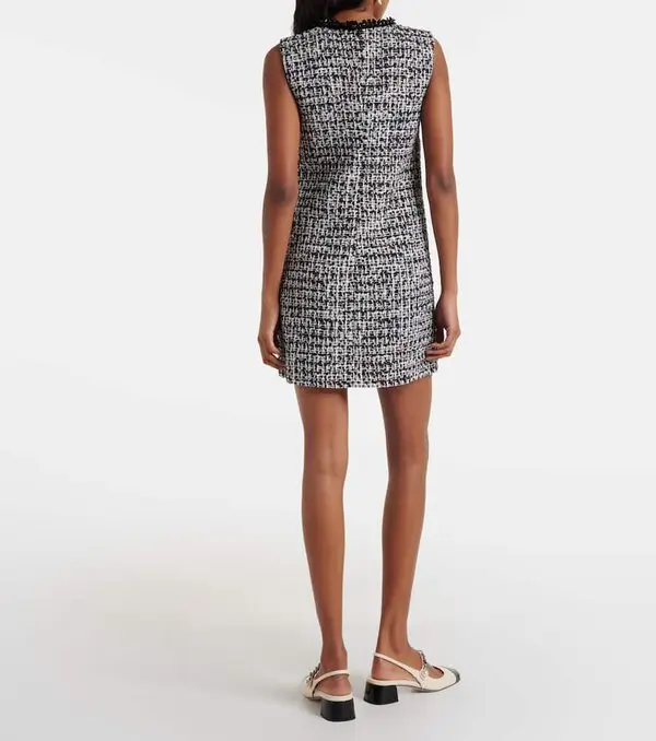 SELF-PORTRAIT Embellished Boucle Minidress
