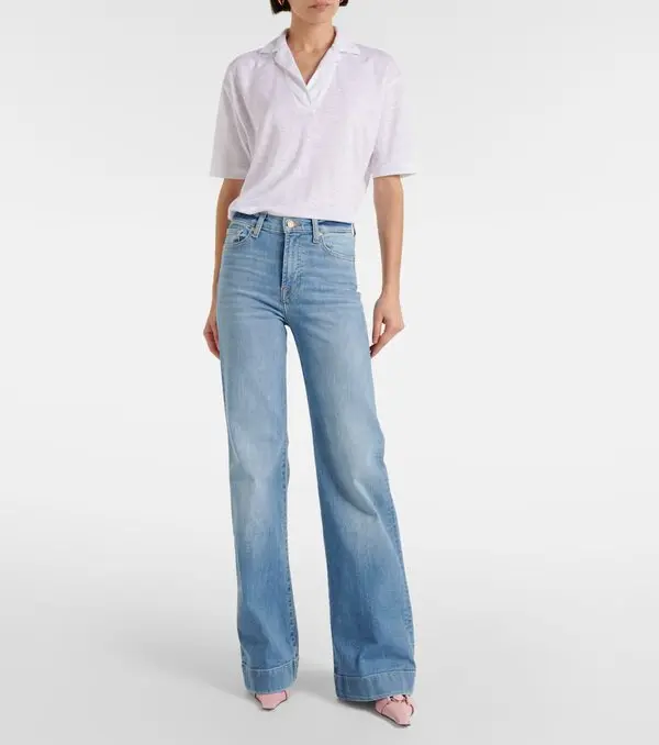 7 For All Mankind Modern Dojo High-rise Flared Jeans