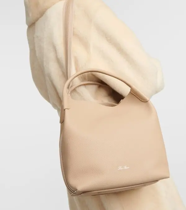 Loro Piana Bale Large Leather Tote - Beige
