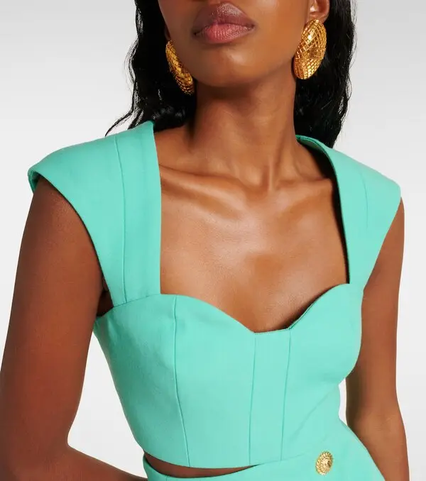 Balmain Wool Crop Top