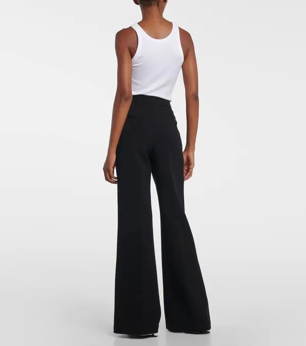 Tory Burch Crepe Flared Trousers