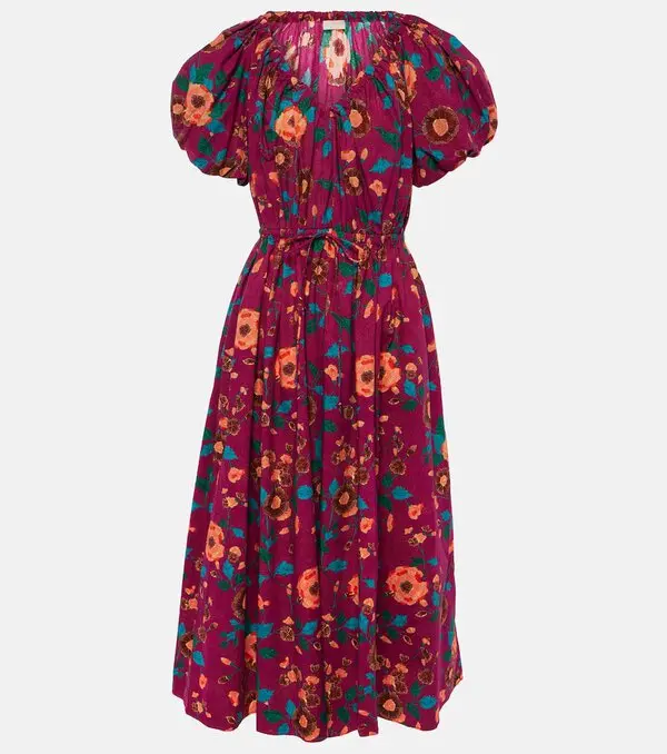 Ulla Johnson Vika Cotton Midi Dress - Pink
