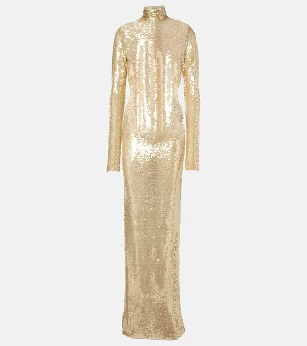 THE NEW ARRIVALS ILKYAZ OZEL Sequined Gown