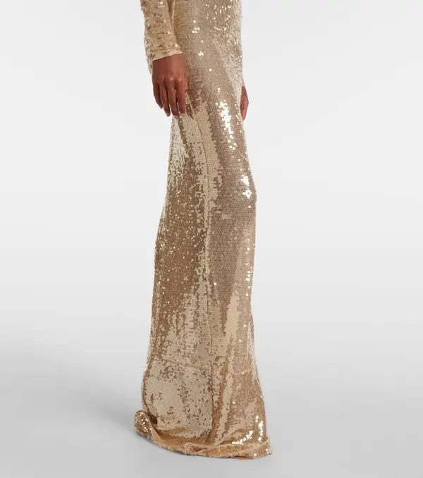 THE NEW ARRIVALS ILKYAZ OZEL Sequined Gown