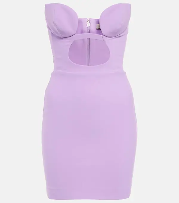NENSI DOJAKA Cutout Minidress - Purple