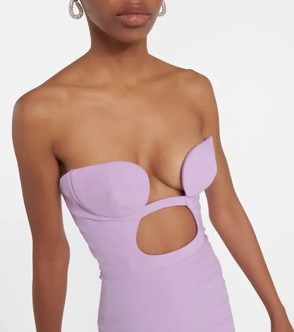 NENSI DOJAKA Cutout Minidress - Purple