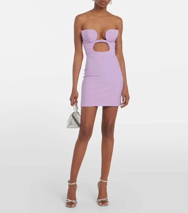 NENSI DOJAKA Cutout Minidress - Purple