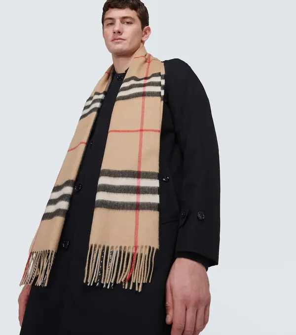 Burberry Cashmere Scarf - Beige