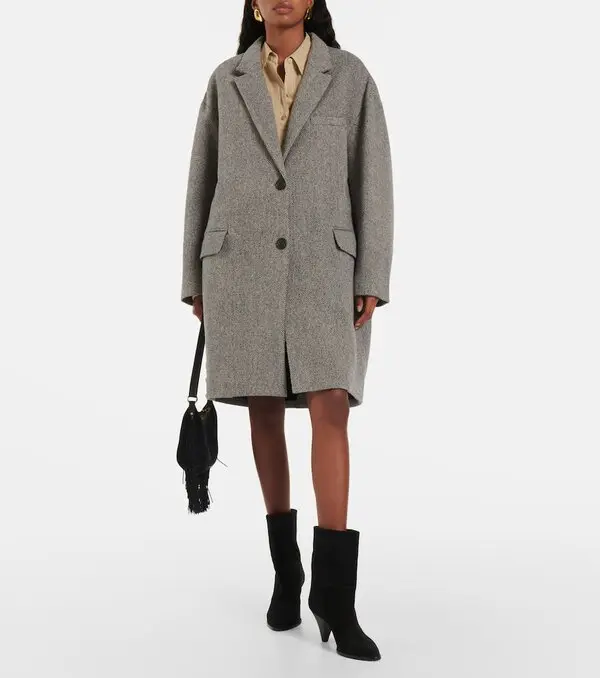 MARANT ETOILE Limizag Wool-blend Coat