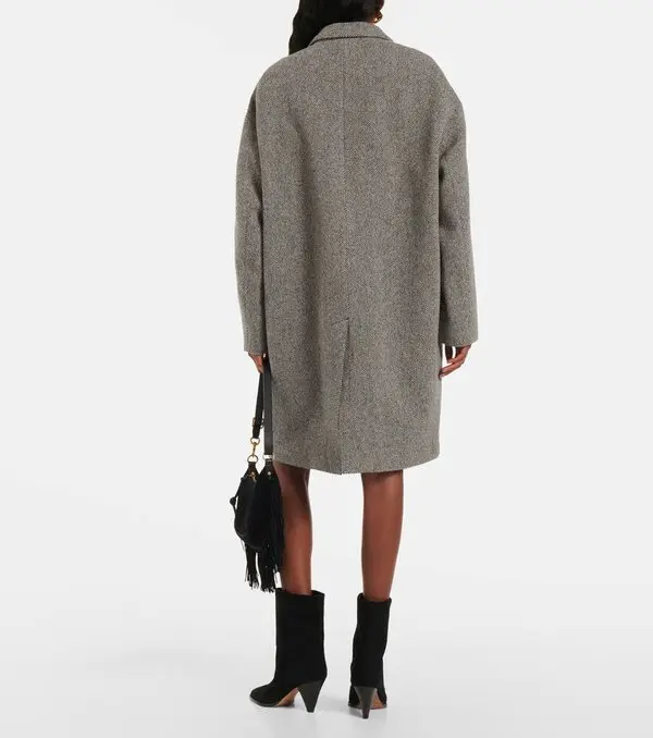 MARANT ETOILE Limizag Wool-blend Coat