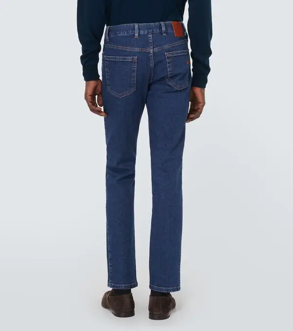 Zegna Roccia Mid-rise Slim Jeans