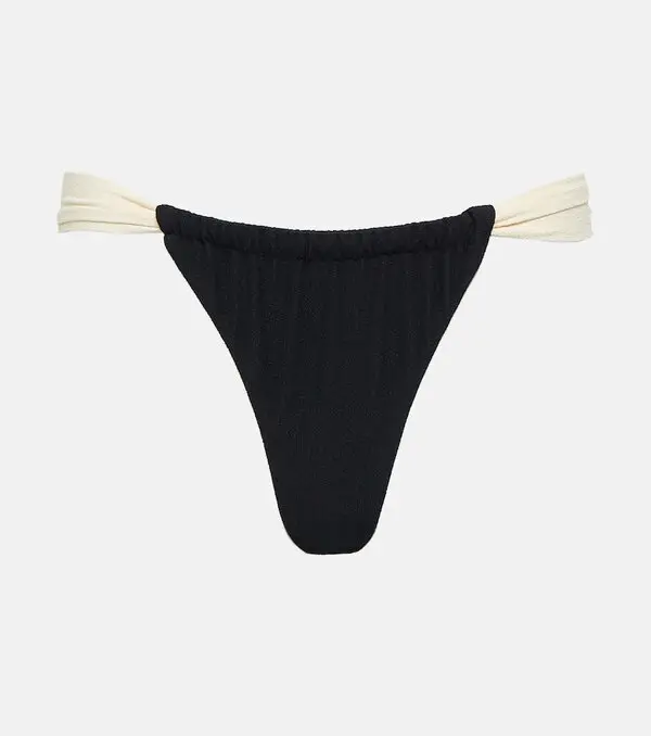 SAME High-leg Bikini Bottom - Black